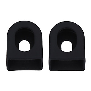 1 Pair Crank Boot Protectors, Silicone Crank Arm Boots for Mountain Bike Road Bike(Black)