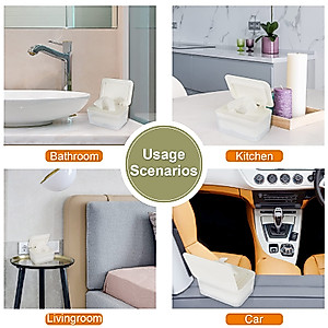 Whiidoom Large Capacity Wipes Dispenser Removable Plastic Wipes Case Keeps Wipes Fresh (White)