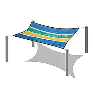 ALBN Shade Cloth Shading Net 80% Shading Rate Patio Sunscreen Anti-UV Metal Hole Antirust Plant Shadow, 23 Sizes (Color : Multi-Colored, Size : 5x8m)