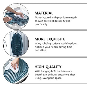 Cabilock Underwear Laundry Beads Washboard Anti- Slip Laundry Cleaning Board Mini Laundry wash Board Clothes Washing Tool for Home Free and Clear Laundry Detergent Household Laundry soap Dispenser