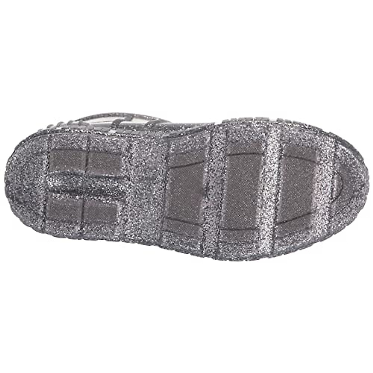 UGG K DRIZLITA Rain Boot, Glitter Grey, 3 US Unisex Little Kid