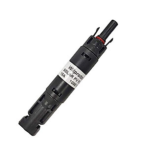 Witproton Solar PV Fuse Connector IP68 Waterproof 1000V in-line Fuse Holder, for Solar Panel and Inverter in Photovoltaic System, Male Female with 1 Fuse (15Amp Fuse Connector)