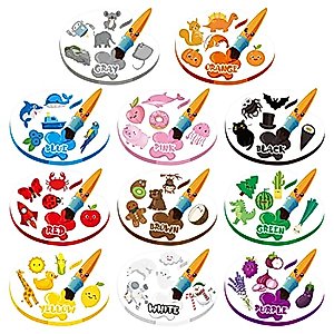 BeYumi 22Pcs Early Education Color Posters Color Recognition Sorting Set Fruit Animal Vegetable Word Color Cutouts Bulletin Board Set for Toddler Kids Learning Colors Preschool Nursery Classroom Decor