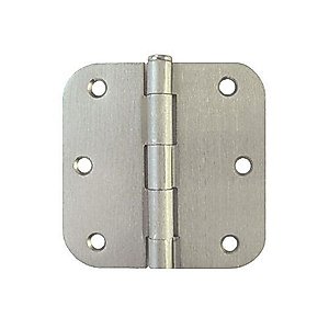 UYSB 60 3.5" w 5/8" Radius Door Hinge Brushed Interior Door-Hinges Door Hinges Door Hinges Kitchen Cabinet Hinges Hinges for Kitchen cabinets Door Hinge Door Cabinet Hinge Hinges Small