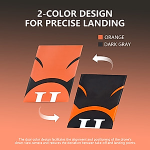 HZD Drone Landing Pad 20 inch/50cm, Weighted Foldable Double-Sided Fast-Fold Helipad for DJI Avata/Mini 2/Mini 3/Mavic 3/Mavic Mini SE/Mavic Air 2/Air 2S/Holy Stone Drone/FPV Drone Accessories