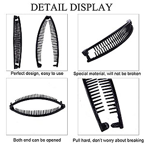 Youme Banana Clips Hair for Women Vintage Large Bananas Hair Clip for Thick Fine Hair Banana Combs Barrettes