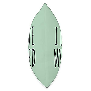 Funny Quotes For 2022 and 2023 I Love My Bed Lazy & Funny for When You Need A Nap Green Throw Pillow, 18x18, Multicolor