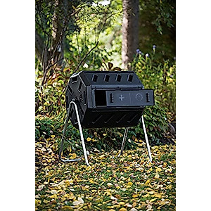FCMP Outdoor IM4000 Dual Chamber Tumbling Composter (Black)