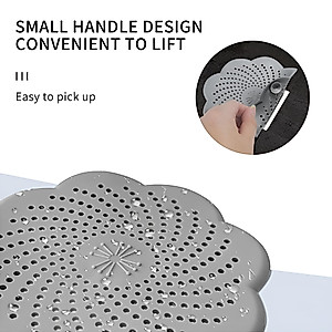 Premium Sink Filter and Shower Drain Cover Hair Catcher - Kitchen Sink Drain Strainer and Bathtub Drain Plug - Pack of 2