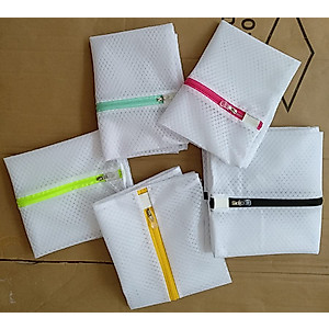 GDFYMI Mesh Laundry Bags, Washing Machine Clothing Washing Bags with Zipper, Reusable and Durable Mesh Wash Bags, Travel Storage Organize Bag for Delicates Bra, Underwear, Blouse or Hosiery (Set of 7)