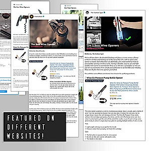 Wine Ziz Amazingly Simple Wine Opener with Foil Cutter Gift Set for Wine Lovers | Wine Pump Air Pressure Wine Bottle Opener Easy Cork Remover Corkscrew | Wine Bottle Openers (Black, 2)