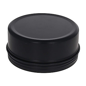 Auniwaig 10pcs 5 oz 150ml Round Aluminum Cans Tin Can Screw Top Metal Lid Containers DIY Tins Makeup Storage Box for Crafts Spices Candles Candies Tea Gift(Black)