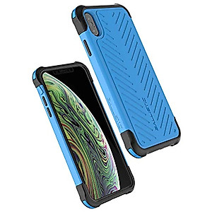 BALLISTIC Heavy Duty Military Grade Drop Tested Rugged Protective Case for iPhone Xs Max, 6.5 Inch, [Tough Jacket Series] Blue