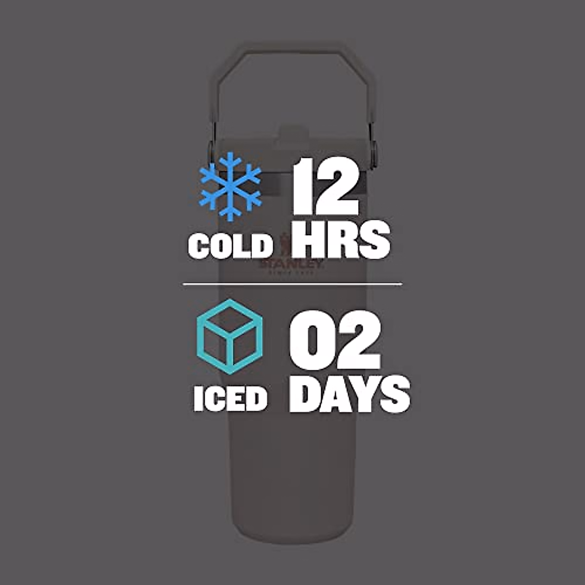 Stanley IceFlow Stainless Steel Tumbler with Straw - Vacuum Insulated Water Bottle for Home, Office or Car - Reusable Cup with Straw Leakproof Flip - Cold for 12 Hrs or Iced for 2 Days