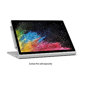Microsoft Surface Book LCL-00001 2-in-1 Laptop, Intel Core i5-6300U, 8GB RAM, 256GB SSD (Renewed)