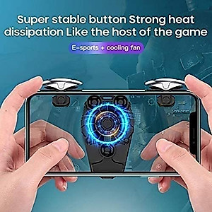 MZLXDEDIAN Mobile Phone Cooler, Cellphone Fan for Mobile Gaming Phone, Game Handle Radiator Mobile Phone Cooler Mini Cooling Fans, Works with iOS& Android