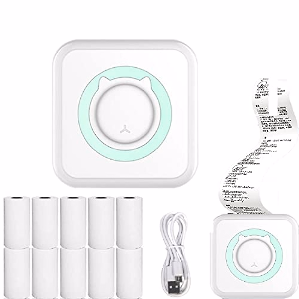 ICMPLI InstaProud - Portable Sticker Printer, Mini Portable Printer, Mini Pocket Thermal Printer, Wireless Bluetooth Photo Printer, for Printing Photo, Label, Study Notes(Blue)