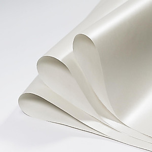 LaRibbons White Matte Wrapping Paper, 30 Inch x 33 Feet (82.5sq.ft) Solid Color Pearly-Lustre Paper, Gift Wrapping Paper Rolls for Wedding, Valentine's Day, Birthday, Christmas, Baby Shower