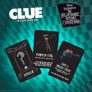 CLUE: Disney The Nightmare Before Christmas | Collectible Clue Game Based on Disney Classic Film | Officially-Licensed Game with Familiar Locations and Iconic Characters
