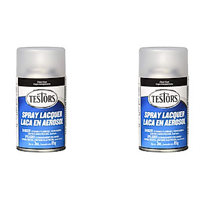 Testors Spray Lacquer 3oz, Clear Coat(2 Pack)
