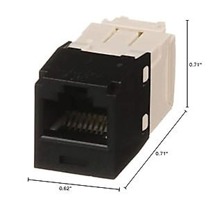 Panduit CJ688TGBL Category-6 8-Wire TG-Style Jack Module, Black