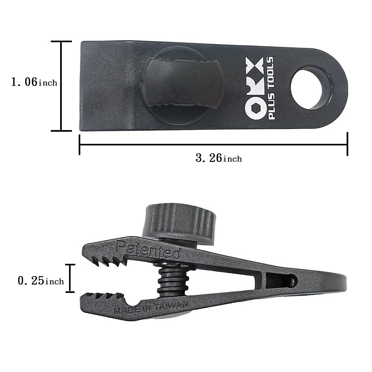 ORXPLUS TOOLS 4pcs Tarp Clips Tent Clips Awning Clamp Set Tent Clamps for Camping Canopies, Car Cover, Winter Boat Cover, Pool Cover, Sun Shade