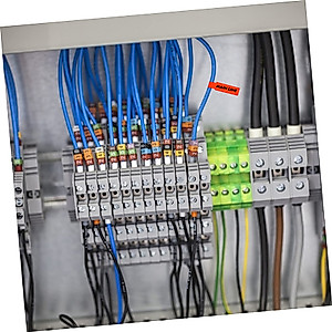 NOLITOY 60 Sheets Network Cable Label Sticker Wire Labels Cord Labels Tags Self- Adhesive Cable Marker Heat Shrink Wire Label Cable Tags Wire Tags Stickers Computer Cable Synthetic Paper