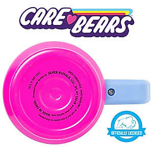 Silver Buffalo Care Bears Featuring Grumpy Bear, Funshine Bear, and Love-A-Lot Bear Heart Showers Ombre Stainless Steel Tumbler with Handle and Straw, Fits in Standard Cup Holder, 40 Ounces
