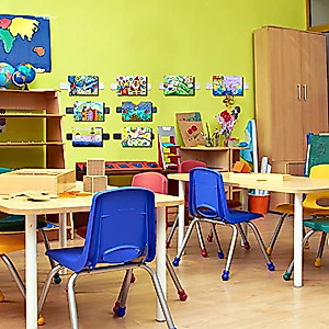 8 Packs Felt Pin Board Bar Strips Bulletin Board for Bedrooms Offices Home Wall Decoration, Notice Board Self Adhesive Cork Board with 50 Push Pins for Paste Notes, Photos, Schedules