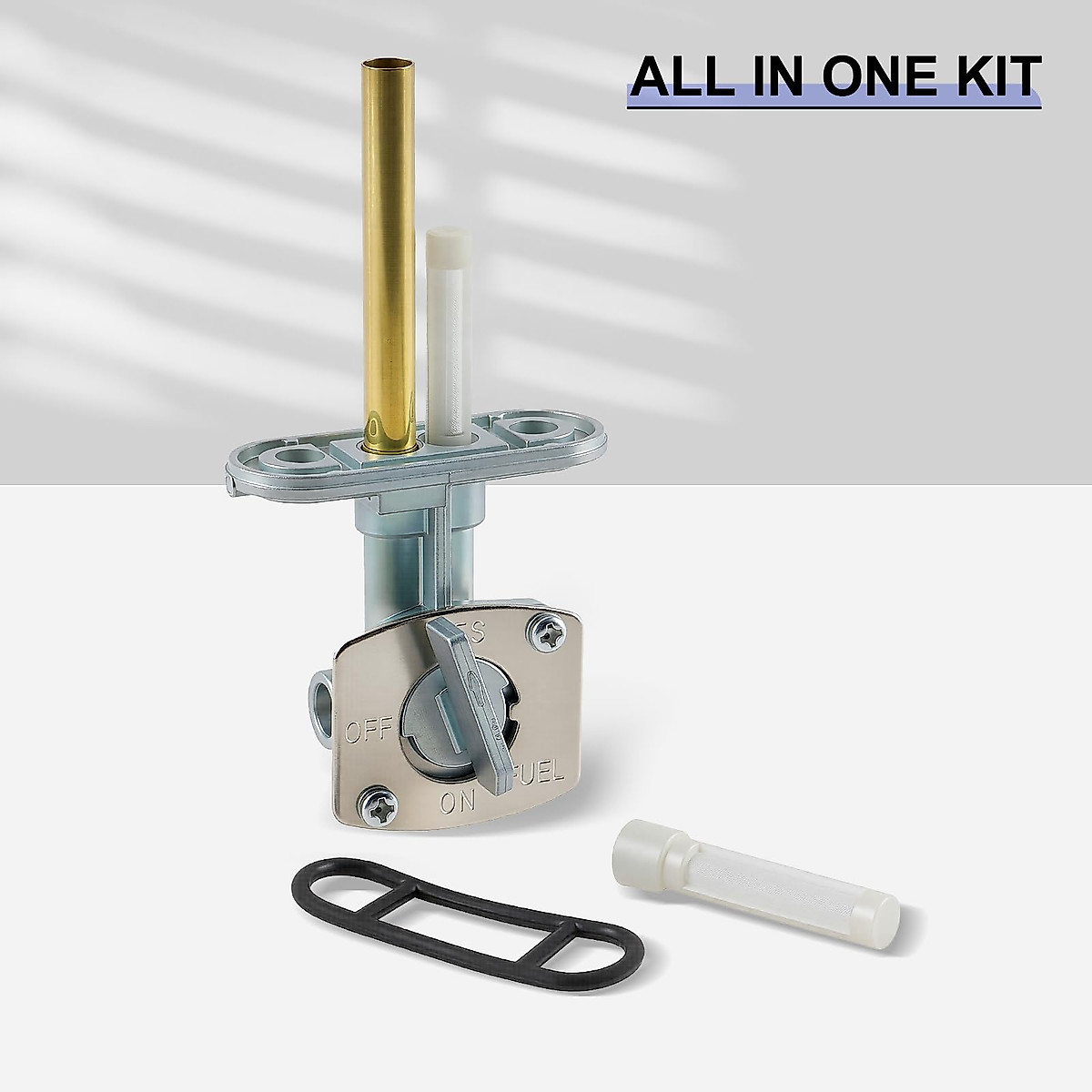 MOTOALL Tank Switch Gas Valve Fuel Petcock w/Gasket for Yamaha Bear 250 400 Shut Off Valve for Yamaha Bear Tracker 250 Bruin 250 Timberwolf ATV