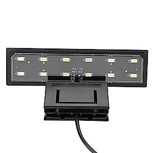 Santing Waterproof Aquarium Light Lightweight Energy Saving Aquarium Clip Lamp Eco-Friendly for Aquarium Breeding Freshwater Fish Tank