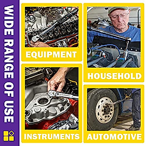 Impact Nut Bolt Extractor Tool Set, Heavy Duty Bolt Nut Remover For Stripped, Damaged, Rounded off and Rusted Lug Nuts, 5PCS 1/2" Drive Nuts Bolt Removal Kit Large Size 19-25mm Fit Lorry Truck