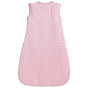 BABYINABAG Very Warm 2.5 Tog Quilted Winter Model Baby Sleep Bag or Sack, Plush Minky Dot for Infants and Toddlers (Medium (10-24 mos))