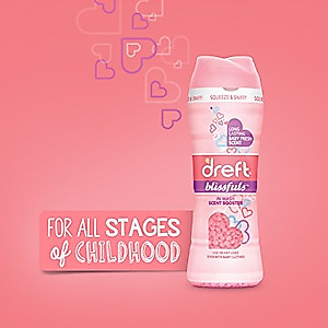Dreft Blissfuls Laundry Scent Booster Beads for Washer, Baby Fresh Scent, 14.8 Oz
