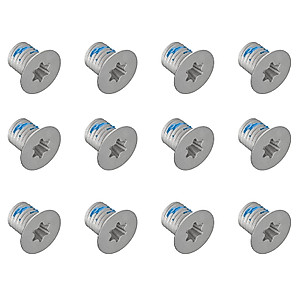 12 Pcs M2 x3mm Torx T5 Screws Replacement Case Base Cover Screw for Dell XPS 13 9343 9350 9360/ Dell XPS 15 9550 9560/ Dell Precision M5510 Series Laptop, Sliver