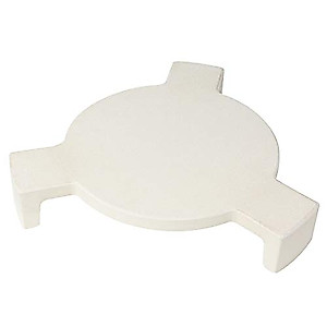 Ceramic Plate Setter Heat Deflector for Medium Big Green Egg Plate Setter Smoking Stone Pizza Stone ConvEGGtor Big Green Egg Accessories Heat Plate Replacement for Kamado Grill