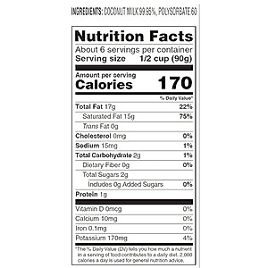 Aroy-D Coconut Milk 16.9 Fluid Ounce (500ml), Pack of 12