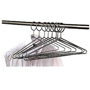 Only Hangers Quality Hotel Anti-Theft Hangers - Polished Chrome (Set of 25)