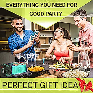 Bartender Kit. Boston Cocktail Shaker Set. Mixology Bar Set Tools Accessories for Professional and Home Bartending. Barware Kit: Two Weighted Shaker Tins, Muddler, Strainer, Jigger, Mixing Spoon, etc