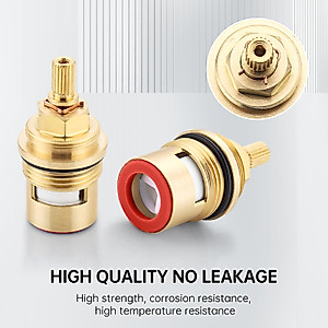 Faucet Cartridge Replacement for Kohler 1000187 1000188, Used in Deck Faucets with 3/4 inch Valves, 2 Pack Ceramic Valve Faucet Replacement Parts (2 Pack 1000187+1000188)