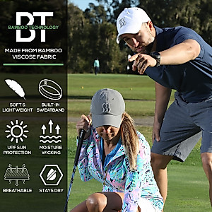 SAAKA Max Dry Hat for Men & Women. Lightweight Performance Cap. (White)