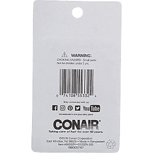 Conair 55332 3 Piece Brown Hair Net, 0.3 Ounce