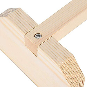 SALUTUYA Chicken Perch, Wooden Large Bird Support Frame Bird Cage Play Stand Toy Set Birdcage Wood Stands Hanging Chew Toys Ladder Swing