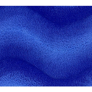 Velboa Fabric Faux Fake Wave Fur Royal Blue / 60" Wide/Sold by The Yard