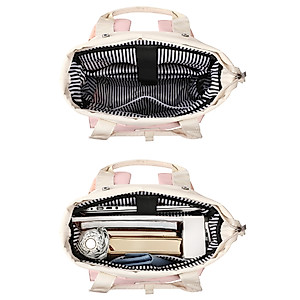 Janiful Convertible Backpack Tote,Work backpack for Women,Teacher Nurse Tote Backpack with USB Charging Port,Anti Theft for Travel Airline,Wide Top Open Bookbag fits 15.6 Inch Laptop