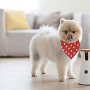 YAODHAOD Dog Bandanas 3PCS，Washable Color Printing Cotton Gauze Dog Saliva Towel，Pet Square Scarf ，Dog Scarfs for Small Medium Large Dogs and Cats