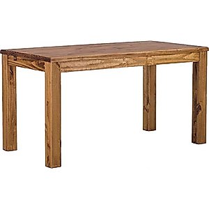 B.R.A.S.I.L.-Möbel TableChamp Dining Table Rio 55.1 x 31.5 Brazil Solid Wood Pine Oiled Farmhouse Living Room Extension Extendable Optional Pinewood