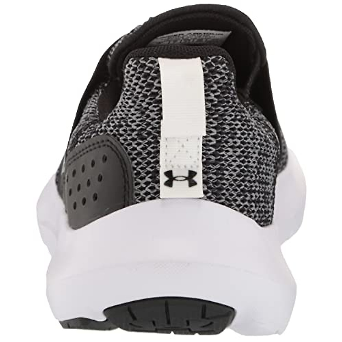 Under Armour Men's Surge 3 Slip On Running Shoe, (001) Black/Black/White, 11