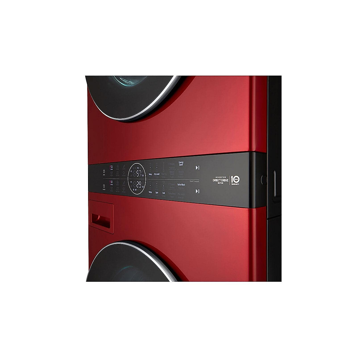 LG WKEX200HRA WashTower Washer and Dryer with TurboWash (Candy Apple Red)