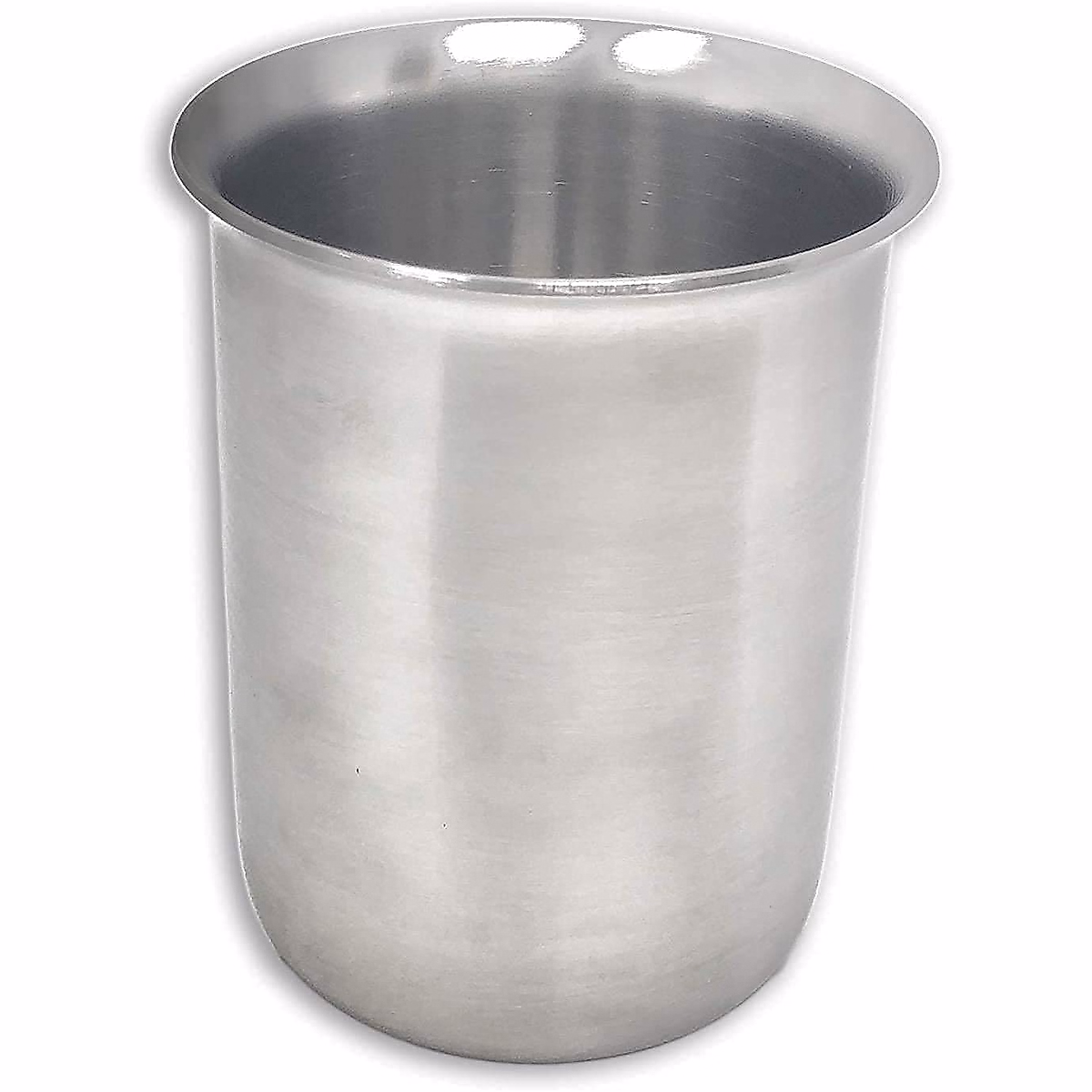 Edu-Labs Stainless Steel Beaker with Rim - Low-Form Beakers for Science - Industrial-Grade Chemistry Lab Equipment, High Heat Tolerance - Scientific Laboratory Supplies for Liquids & Solids - 100ml
